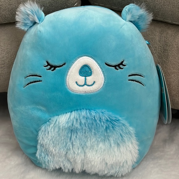 Squishmallows | Toys | Nwt 8 Bara The Blue Beaver Squishmallow | Poshmark